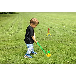 ORZIZRO Plastic Golf Clubs, Educational Golf Toys Sets for Toddlers Kids, Sturdy & Multi-Colored
