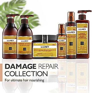 Saryna Key Damage Repair Light Shampoo (500ml/16.9oz) for Thin and Dry Hair with Pure African Shea Butter Hair Shampoo for Dry frizzy and Damaged Hair - Excellent Rinse Out Moisturizing