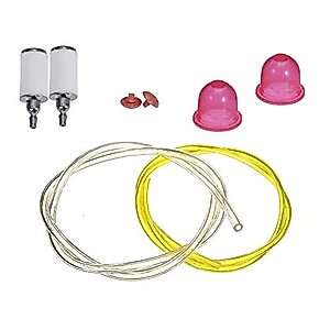 Jinyi New Fuel Filter Line Hose Primer Bulb 530058709 for Poulan Cratman Weed Eater String Trimmer Edger Blower