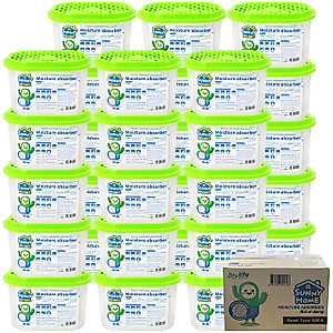 SUNNY HOME (30 Pack) 17.7oz (Max capa) Unscented for Home. Moisture Absorbers, Odor Eliminator, Dehumidifier, and Deodorizer for Closet, Bathroom, Kitchen, RVs