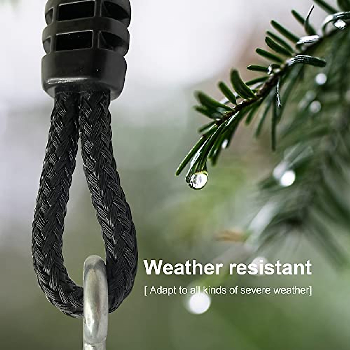 Multi-Strand Ropes for Replacement Pack of 2 Saucer Tree Swing Ropes Support 680lbs 71in Length Adjustable Hanging Ropes for Tree Round Swing