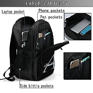 Slocenk Custom Backpack Personalized Laptop Backpack for Women Men with Name Photo Customized Travel Computer Bookbag with USB Port