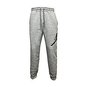 Nike Men's Sweatpants Cotton/Polyester Blend Jordan DA6803 Grey (Large)