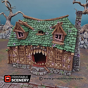 Mimic House DND Terrain for Dungeons and Dragons Terrain, D&D, Pathfinder, Warhammer 40k, Miniatures, D and D, Dungeons and Dragons Gifts, Dungeon Master