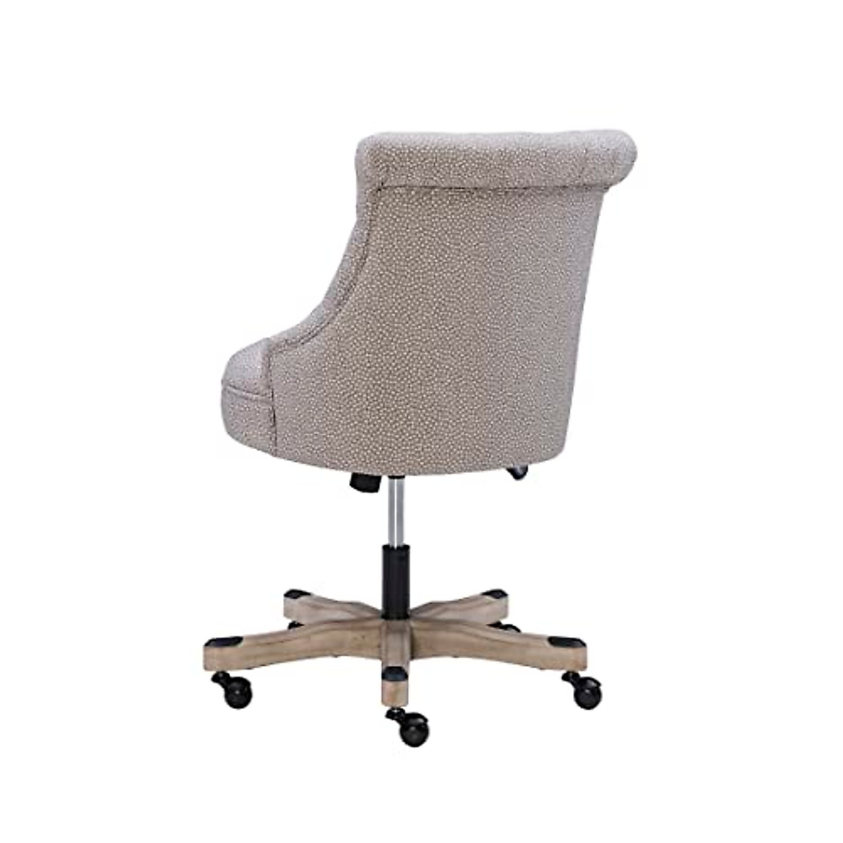 Linon Talia Office Chair, Gray 28.25D x 27.25W x 35.75H Inch