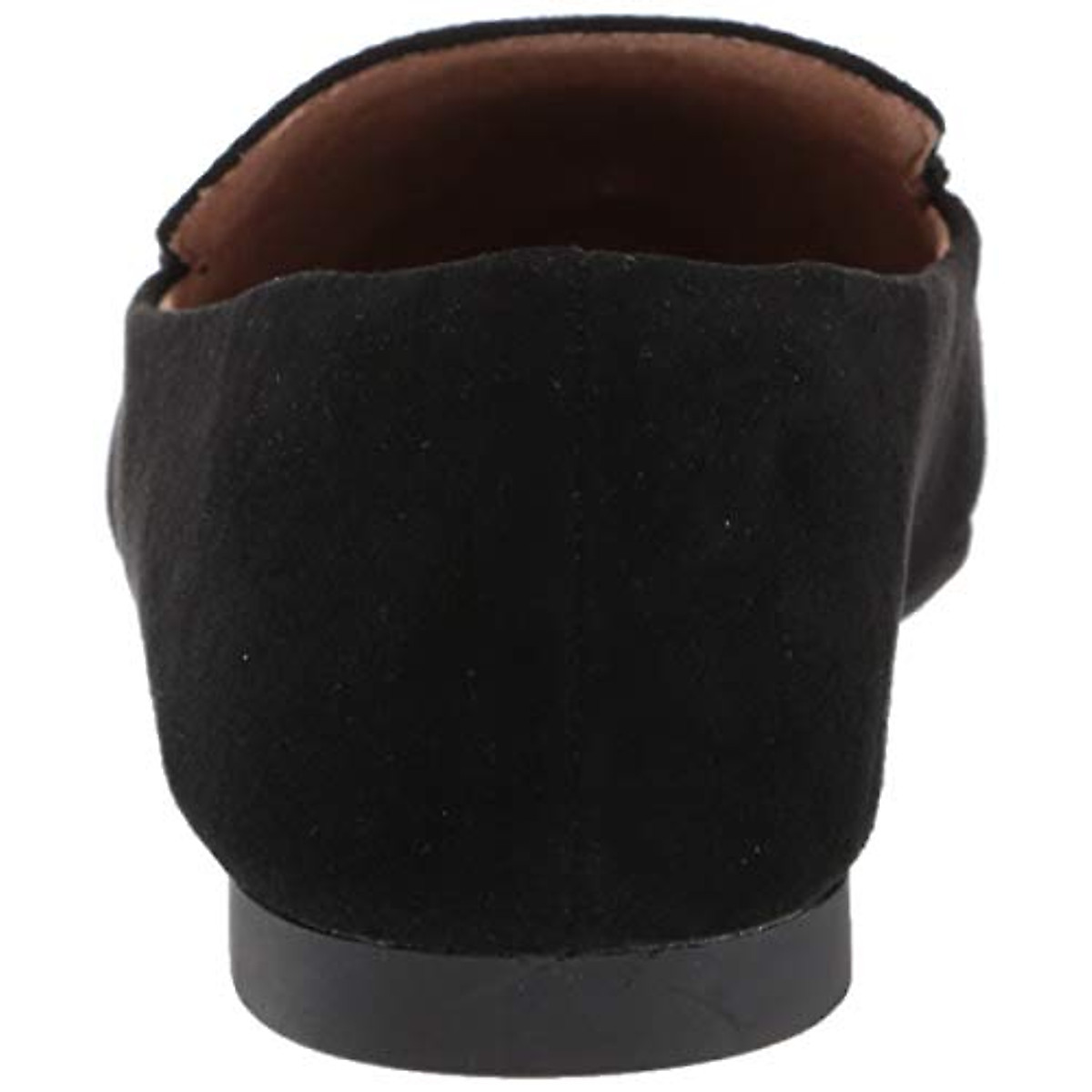 Amazon Essentials Women's Loafer Flat, Black Microsuede, 11 Wide