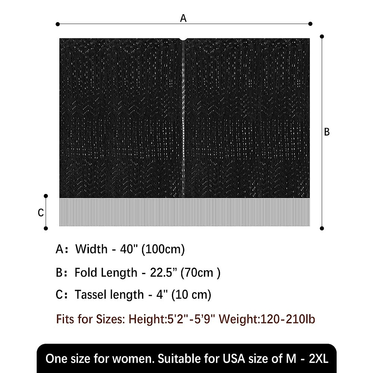 BOCOSO Knit Shawl Wraps Tassel Open Front Poncho Cape for Women, Ladies Fringed Knitted Cardigan White