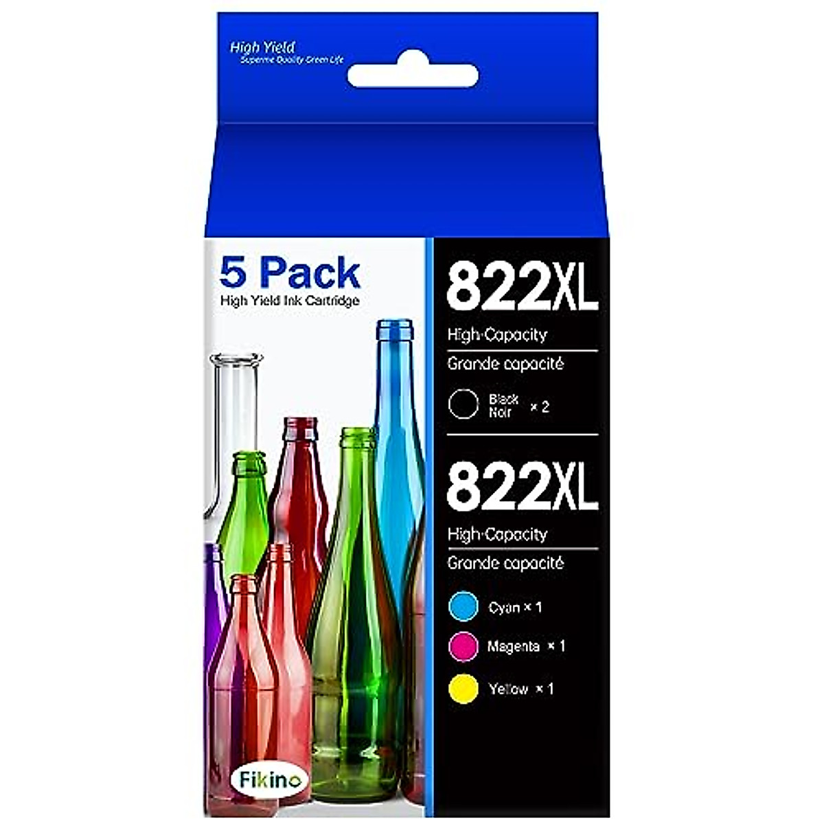 822XL Ink Cartridges Remanufactured for 822 T822 XL Ink Cartridges Replacement for Epson 822 XL T822XL for Epson Workforce Pro WF-3820 WF-4820 WF-4830 WF-4833 WF-4834 Printer (BCMY, 4 Pack)