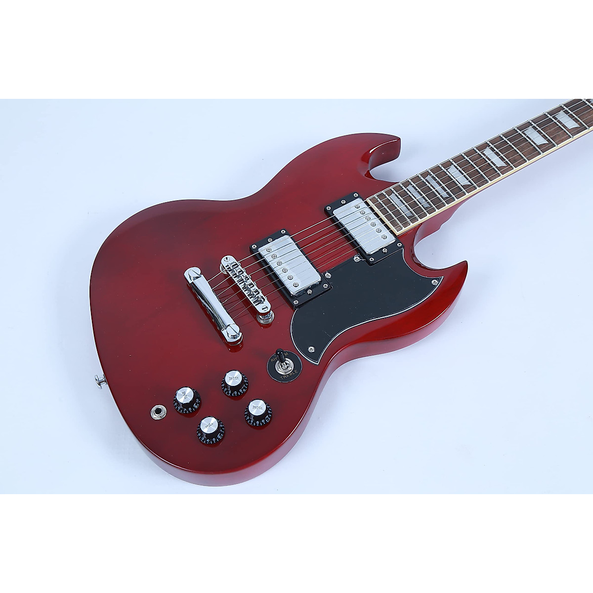 Bad Cat Instruments Electric Guitar, 6 String Double Cut Electric Guitar, Solid Mahogany Body and Neck, Rosewood Fingerboard, Right Hand, DC-340 Series