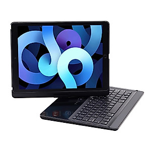 LENRICH iPad pro 12.9 case with Keyboard 2017 2nd 2015 1st Generation, 360 Rotatable Wireless Folio 180 Swivel Stand Hard Cover Auto Sleep Wake up