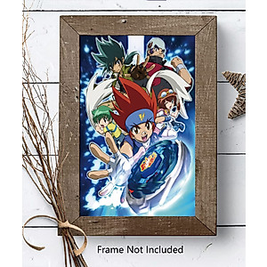 Christ-EZ Anime Cartoons Beyblade Metal Fusion Cool Wall Decor Art Print posters for room aesthetic- Matte Poster Frameless Gift 11 x 17 inch(28cm x 43cm)