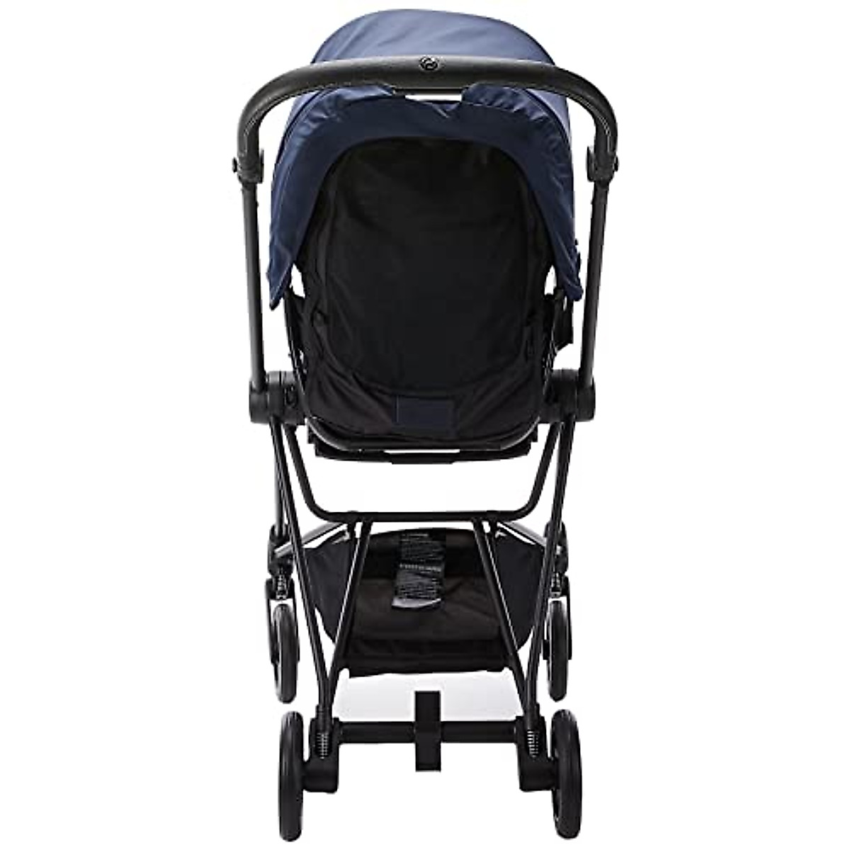 Cybex Mios 2 Complete Stroller, One-Hand Compact Fold, Reversible Seat, Smooth Ride All-Wheel Suspension, Extra Storage, Adjustable Leg Rest, XXL Sun Canopy, in Indigo Blue with Chrome/Black Frame