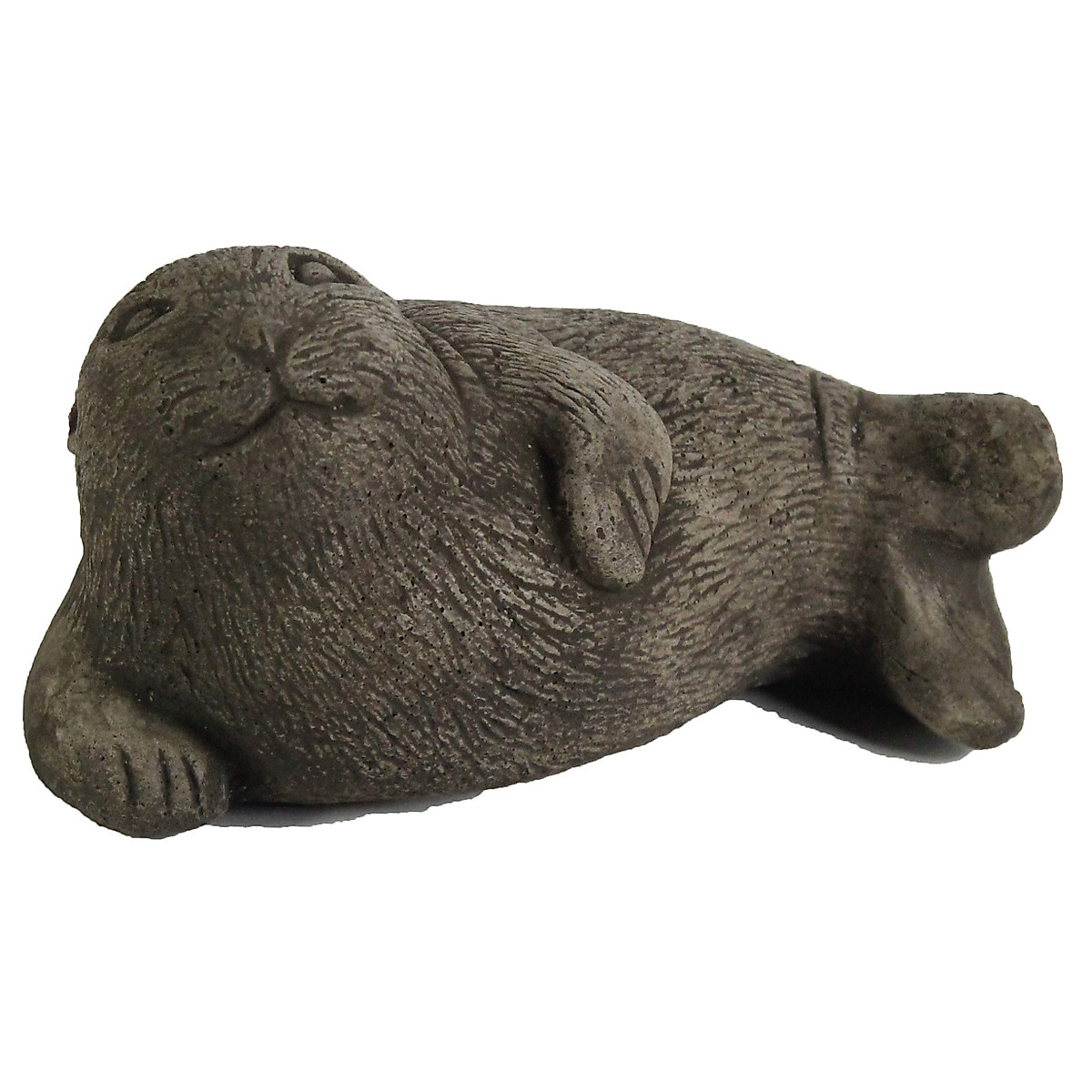 Sea Lion Garden Statue Sea Animal Concrete Sculpture Cement Otter Figure Cast Stone