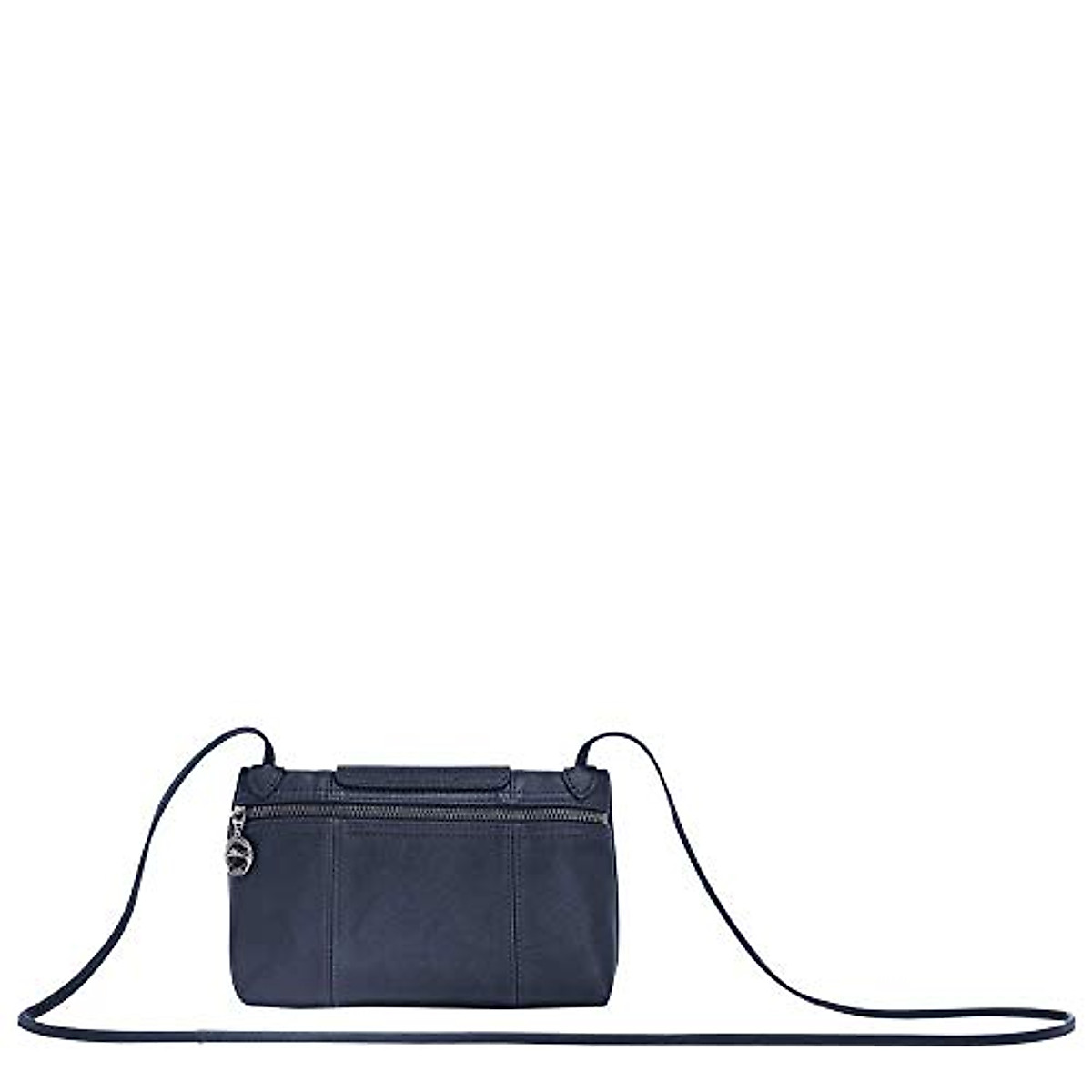 Longchamp Le Pliage Cuir Small Crossbody Leather Shoulder Bag, Navy