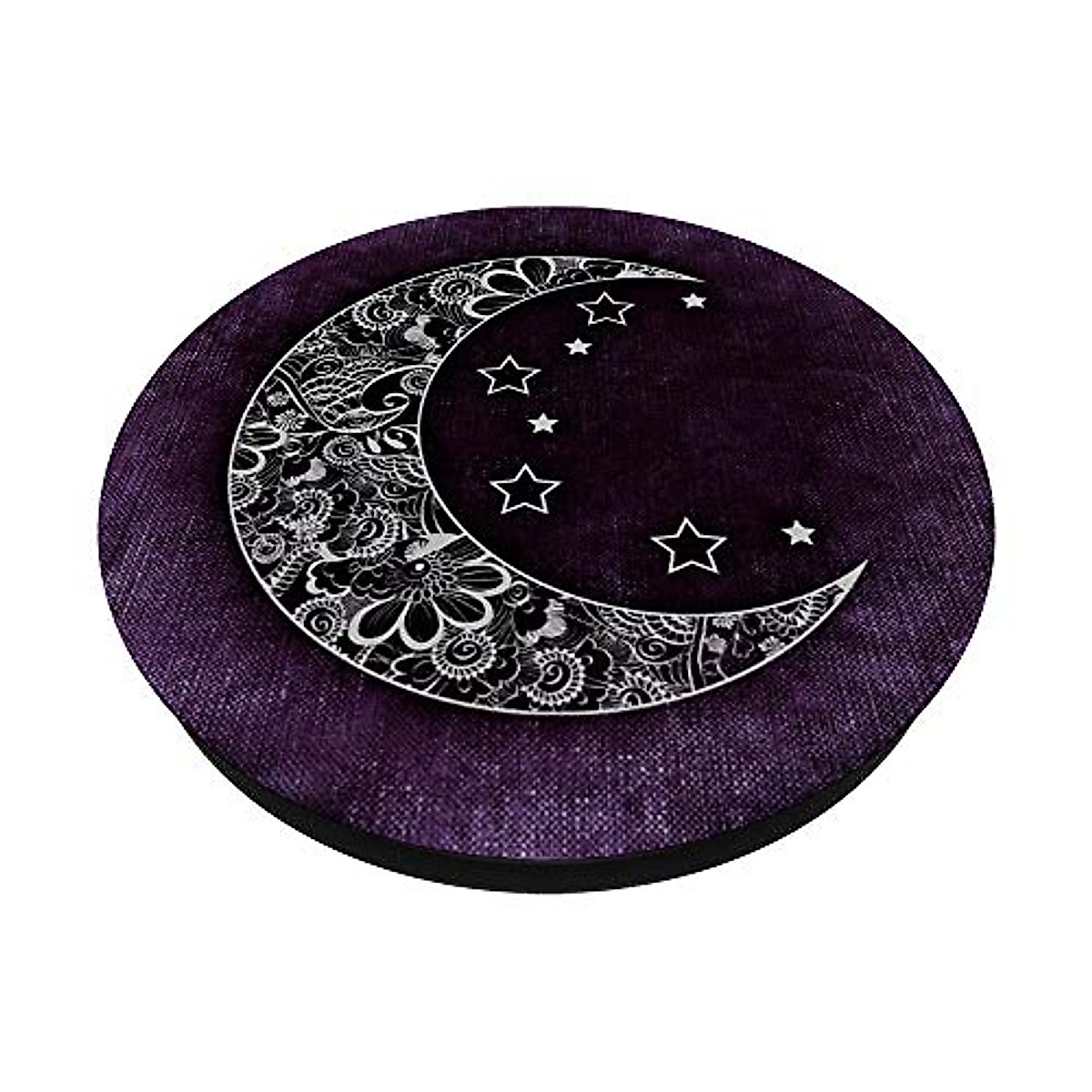 Crescent Moon & Stars Phone Grip Purple Moon & Stars Design PopSockets Swappable PopGrip