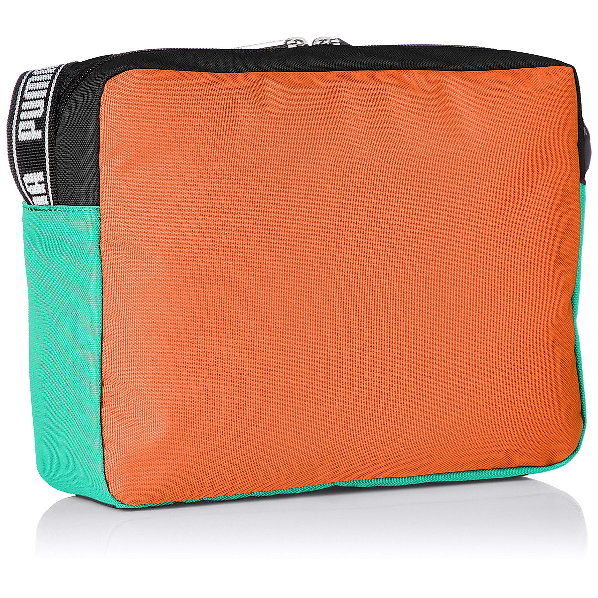 Puma J20054 Vogel Horizontal Mini Shoulder Bag, Orange Turquoise