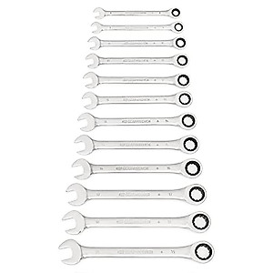 GEARWRENCH 12 Pc. 12 Pt. Ratcheting Combination Wrench Set, Metric - 9412
