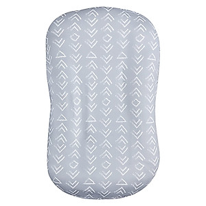 SWESEN Baby Lounger Cover, Removable Infant Lounger Slipcover for Boys Girls, Ultra Soft Cover for Newborn Lounger, Snug Fitting Design, Geometry