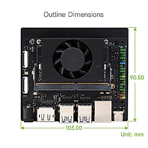 Waveshare Jetson Orin NX AI Development Kit for Embedded and Edge Systems, with 16GB Memory Jetson Orin NX Module