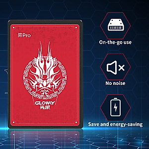 Gloway 1T SSD SATA III 2.5-inch 3D NAND Solid State Drive Compatible with Laptop & PC Desktop