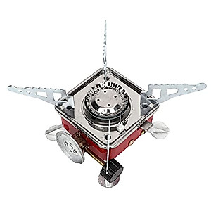 2800W Camping Stove Electronic Ignition Backpacking Stove Portable Butane Gas Stove with Storage Bag Durable Reliable for Outdoor Picnic Barbecue