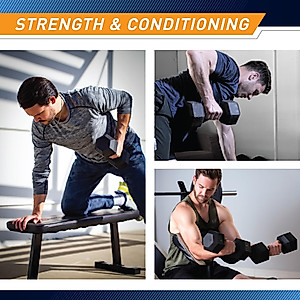 Marcy Rubber Hex dumbbell - 50 lb, sold as each