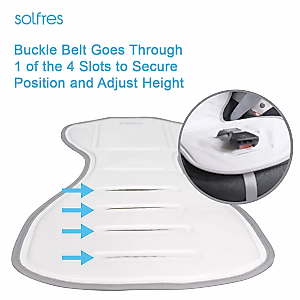 Solfres Hydro Gel Car Seat Cooler Mat for Baby. No Refrigeration Needed. Carseat and Stroller Cooling Pad Cushion Liner with Breathable 3D Mesh Anti-Slip Back. for Kids Toddlers 12-48 Months