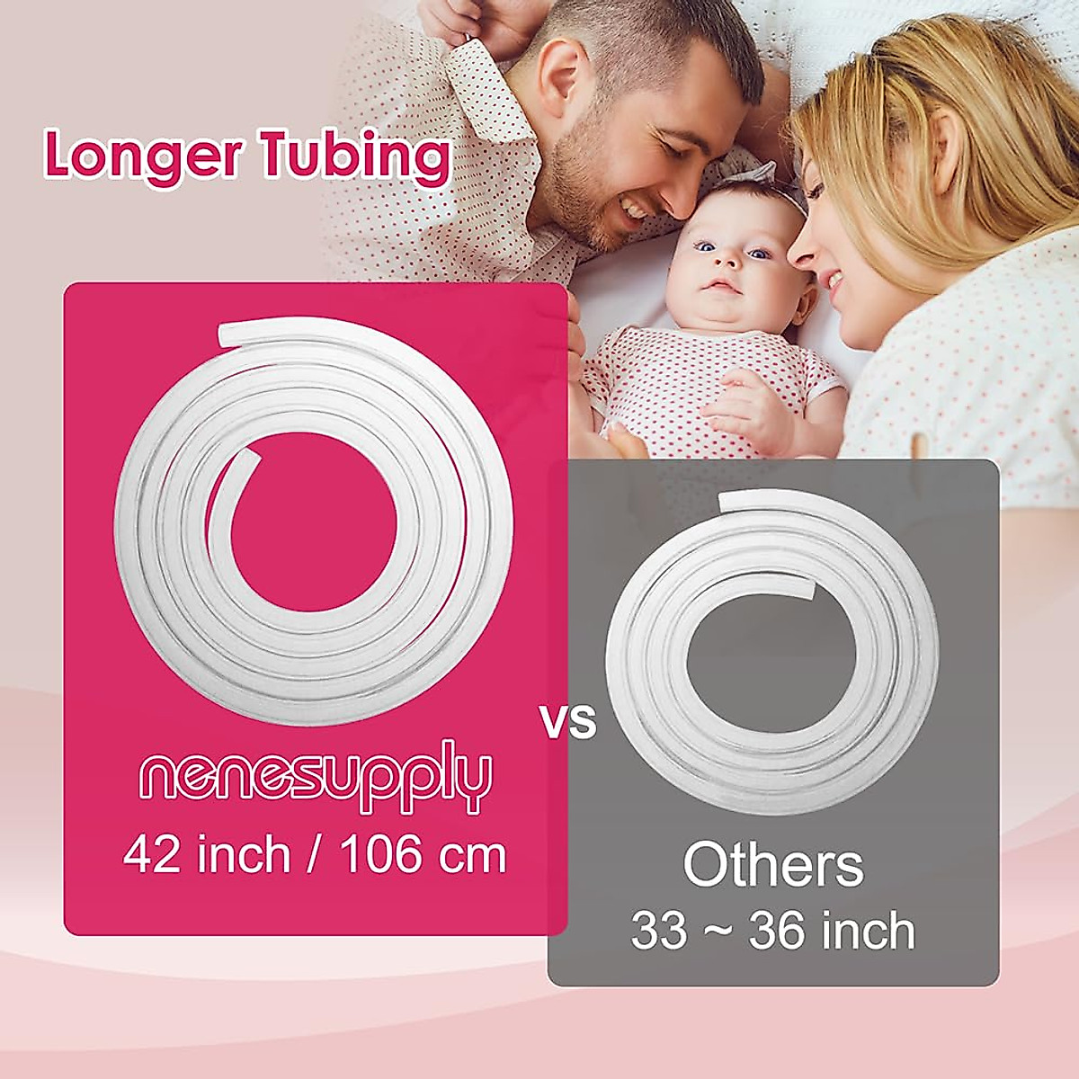 Nenesupply Tubing Compatible with Spectra S2 Spectra S1 Spectra 9 Plus Replace Spectra Tubing Ameda Tubing Avent Tubing Replace Spectra Pump Parts Replace Spectra S2 Accessories