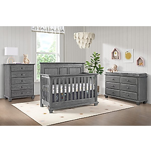 Oxford Baby Universal Changing Topper for Kenilworth/Willowbrook 6 Dr Dresser, Graphite Gray