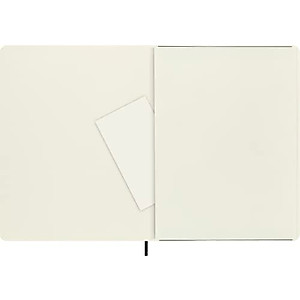Moleskine Classic Notebook, Soft Cover, XXL (8.5" x 11") Plain/Blank, Black, 192 Pages