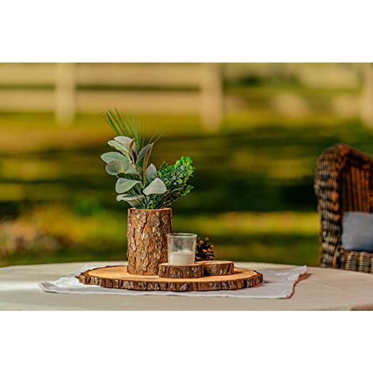 Set of (10) 12-13 inch Wood Slices for centerpieces! Wood Slice centerpieces, Wood Rounds, Tree Slices (12 inch)