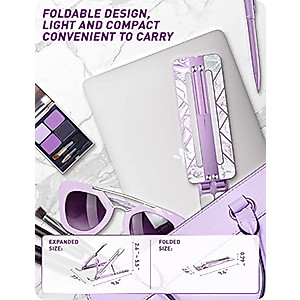 i-Blason Cosmo Laptop Stand, Adjustable Portable Computer Stand Aluminum Alloy Laptop Riser Holder with Multi-Angle Stand Compatible with MacBook Pro/MacBook Air, 7-17.3" Laptops & Tablets (Purple)