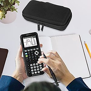ProCase Hard EVA Case for Texas Instruments Ti-84 Plus CE, Durable Travel Storage Carrying Box Protective Bag for Ti-84 Ti-83 Ti-85 Ti-89 Ti-82 Plus/C CE Graphing Calculator and More -Black