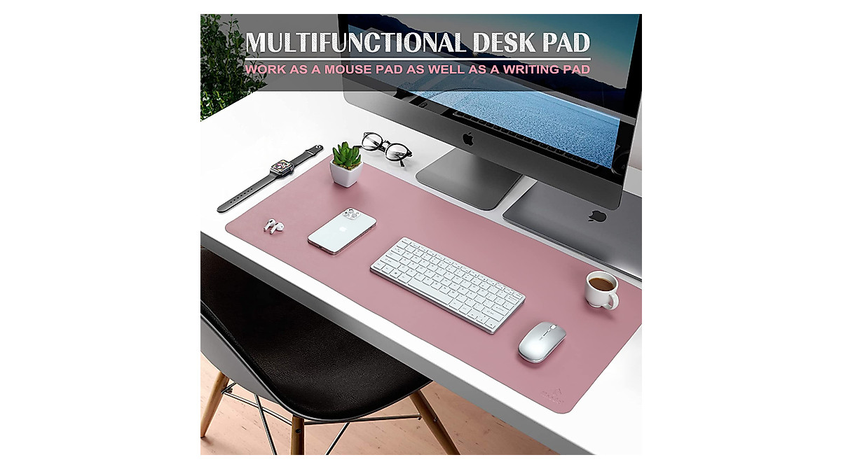 K KNODEL Large Leather Desk Mat - Protect Your Workspace