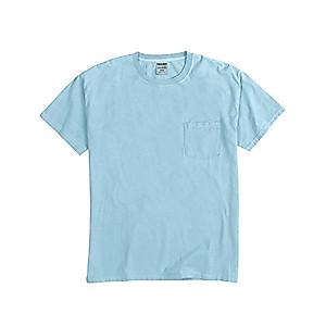 5.5 oz 100% Ringspun Cotton Garment-Dyed T-Shirt with Pocket L CYPRESS GREEN