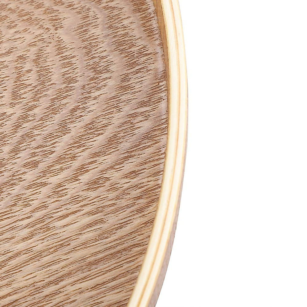 Simlug Serving Tray,Wooden Serving Plate Wooden Round Serving Tray, Natural Wood Plate for Tea Set Fruits Food Home Decoration(30cm)