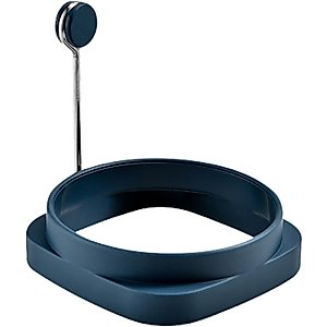 Blue Fried Egg High Temperature Resistance Flexible Food Grade Double-sided Square Round Egg Fryer Mould for Home Fried Egg Ring Egg Poachers Specialty Cookware Cookware