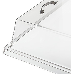 CFS SC2607 Acrylic Pastry Tray Hinged Cover, 26.19" Length x 18.20" Width x 4" Height, Clear