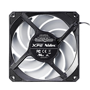 XPG Vento Pro High Performance PWM Computer Case Fan 120mm: 10-28 dBA Fan Noise - 4 Pin Connector - 75 CFM Max Air Flow - Double Ball Bearing - 120 x 120 x 25mm - 5 Yr Warranty