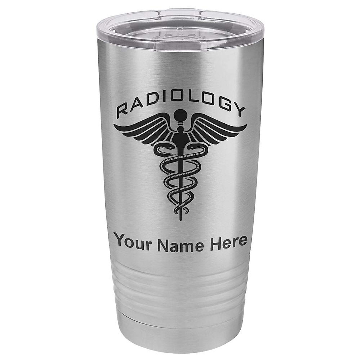 LaserGram 20oz Vacuum Insulated Tumbler Mug, Radiology, Personalized Engraving Included (Stainless Steel)