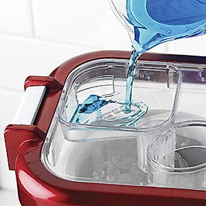 Nostalgia Classic Frozen Drink Maker 32-Ounce Slushie Machine for Home, Retro Red