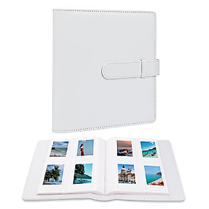 Ruibytree 256 Pockets Mini Photo Album - Fits for Fujifilm Instax Mini 12 Mini 11 Mini 9 Mini 8 Mini 40, Polaroid Snap PIC-300, Kodak Mini 3-Inch Film(white)