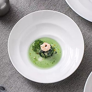 Dinner Plates Set Dish Plate Tableware Hotel Commercial Creative Cold Dish Plate Stir-fry Plate Ceramic Salad Bowl Fruit Bowl Kitchen Salad Bowl (Size : Medium)