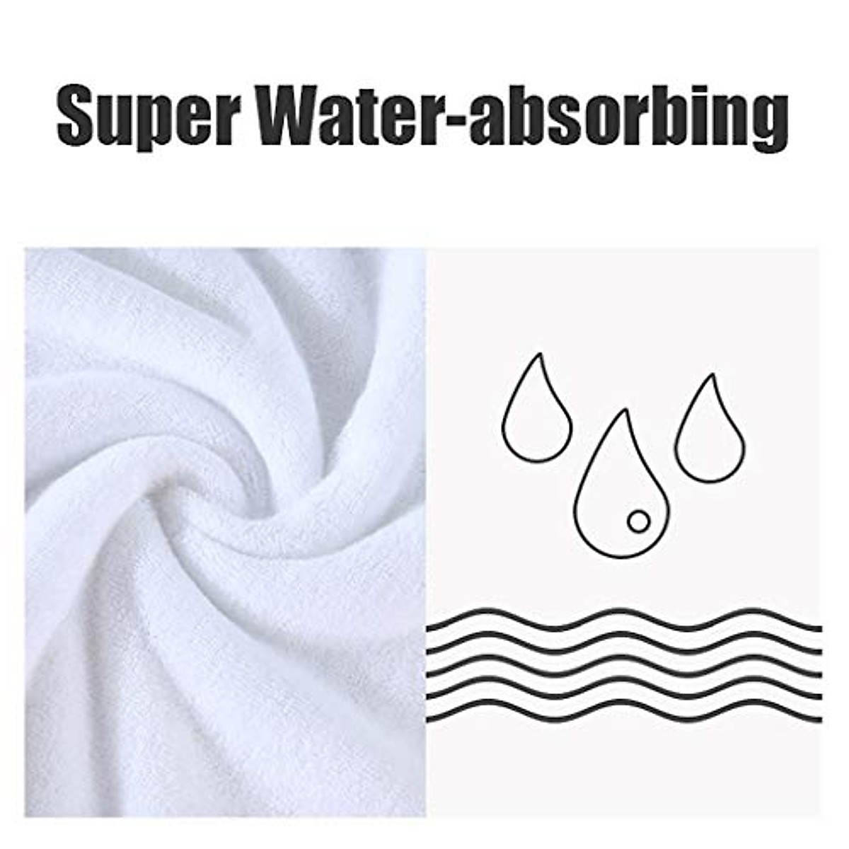 Beabes Tiger Hand Towel for Bathroom White Bengal Tiger Face Head Animal Mammal Wild Zoo Face Spa Yoga Towel 15 X 30 Inch