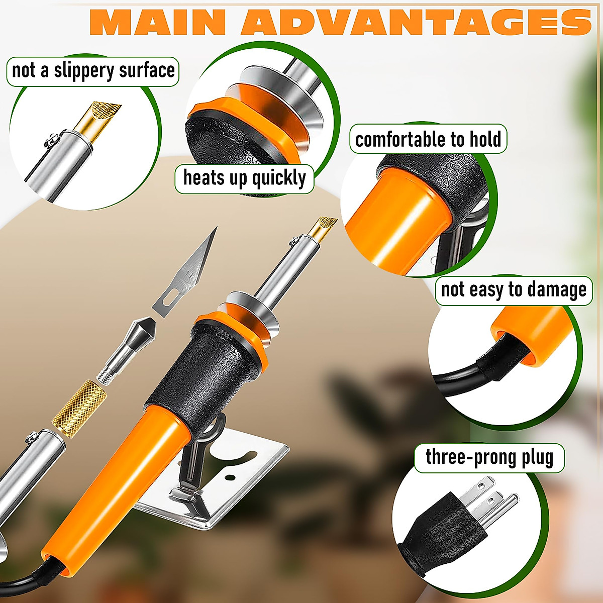 Hot Knife Plastic Cutter Tool Electric Wood Burning Kit - Electric Cutting Tools for Crafts Hot Knife Cutting Tool for Plastic Wood Burning Tool - Electric Hot Knife Cutter Woodburning Tools Xmas Gift