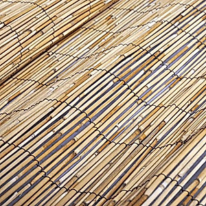 vidaXL Garden Reed Fence Outdoor Outside Yard Patio Backyard Furniture Wall Fence Panel Safety Privacy Barrier Decoration 66.9"x393.7"