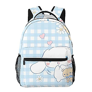 DIEZ Cinnamoroll Backpack Withe Side Pokect Large Suitable For Men Women ​hiking Camping Picnic Kawaii Gifts