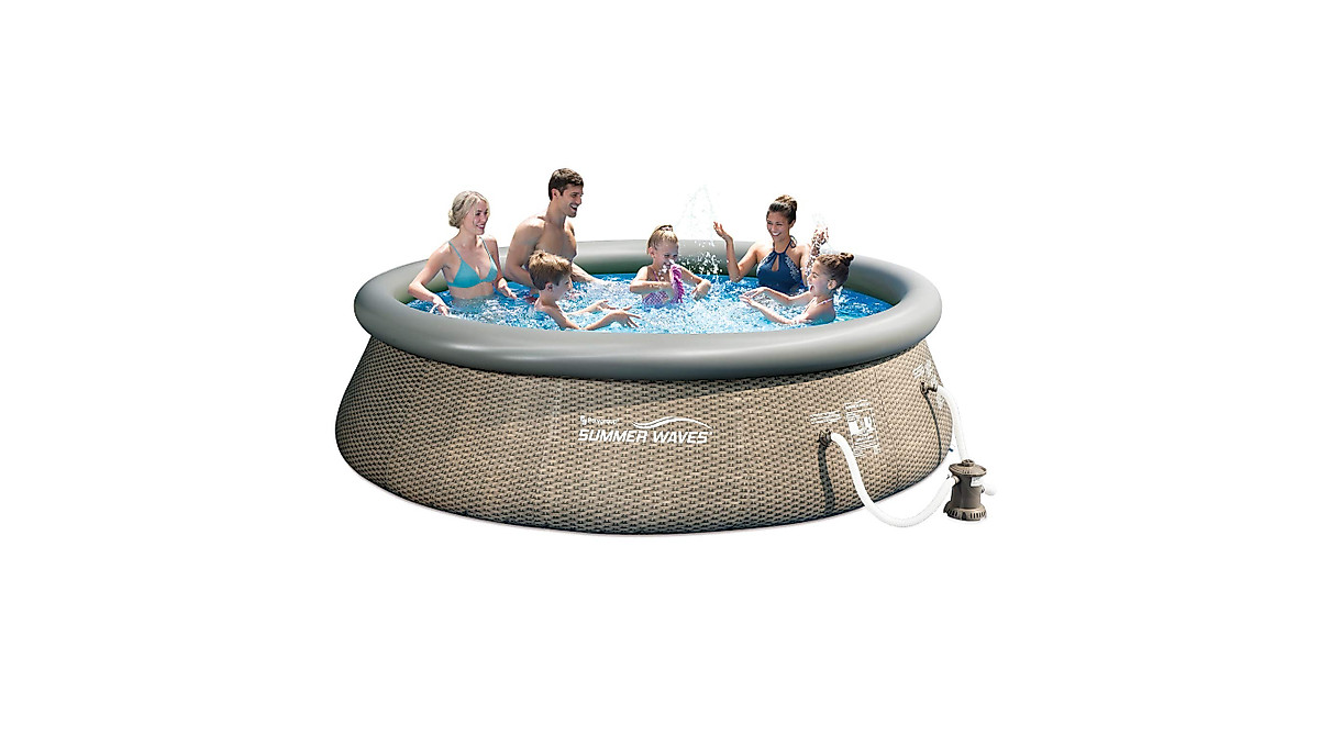 Summer Waves 12ft Inflatable Pool - Easy Setup & Fun