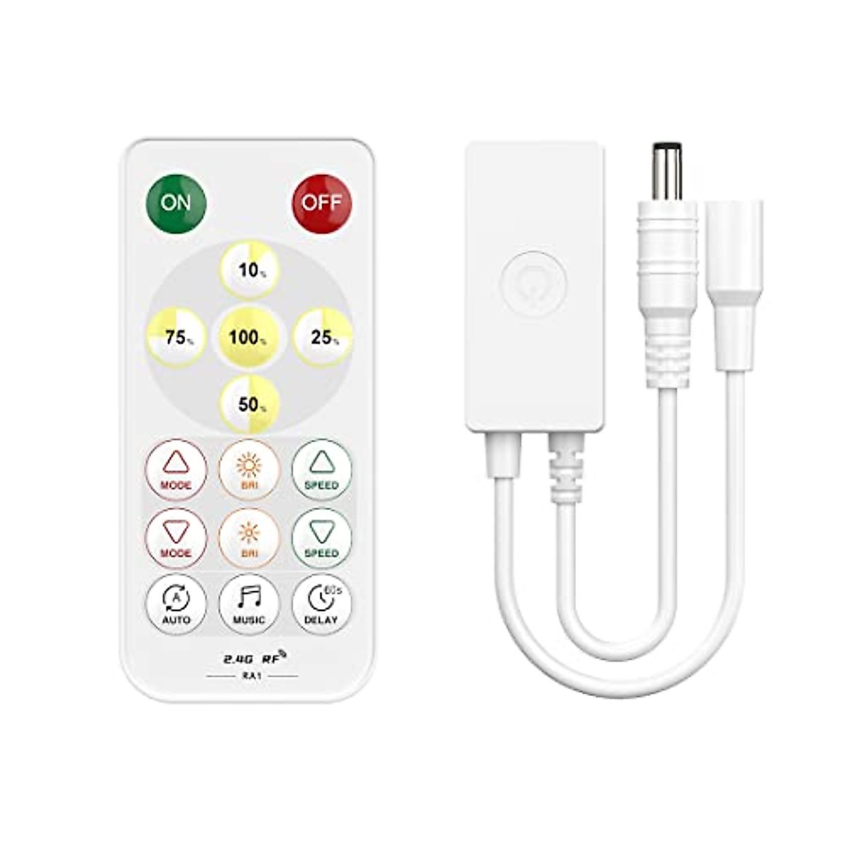 FCOB SP641E Bluetooh LED Controller Support PWM Monochrome RF16Keys LED Strip Dimmer Switch Brightness for FCOB 3014 5630 5730 3528 Signle Color LED Strips DC5V-DC24V Timer Music Mode Support max 2A