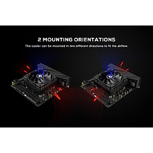 ID-COOLING IS-47-XT 47mm Height Low Profile CPU Cooler 4 Heatpipes CPU Air Cooler for HTPCs, ITX, and Small Form Factor Builds, 92x92x15mm Slim Fan, Support Intel LGA1700/1200/115X